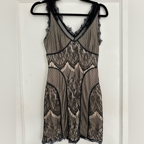 Ark & Co | Dresses | Arkco Black Nude Lace Dress | Poshmark